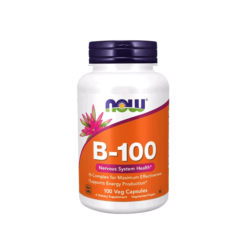 NOW Foods Vitamin B-100 Nervous System Health, 100 Veg Capsule online ...